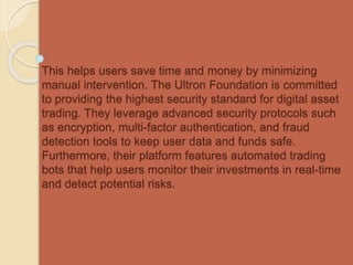Ultron Foundation | PPTX