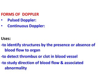 Ultrsonography Principle and application | PPTX