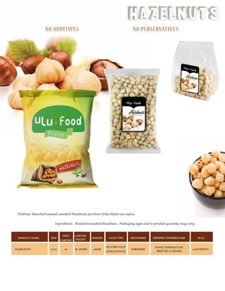 ULUFOOD DRIED FRUITS CATALOG | PDF