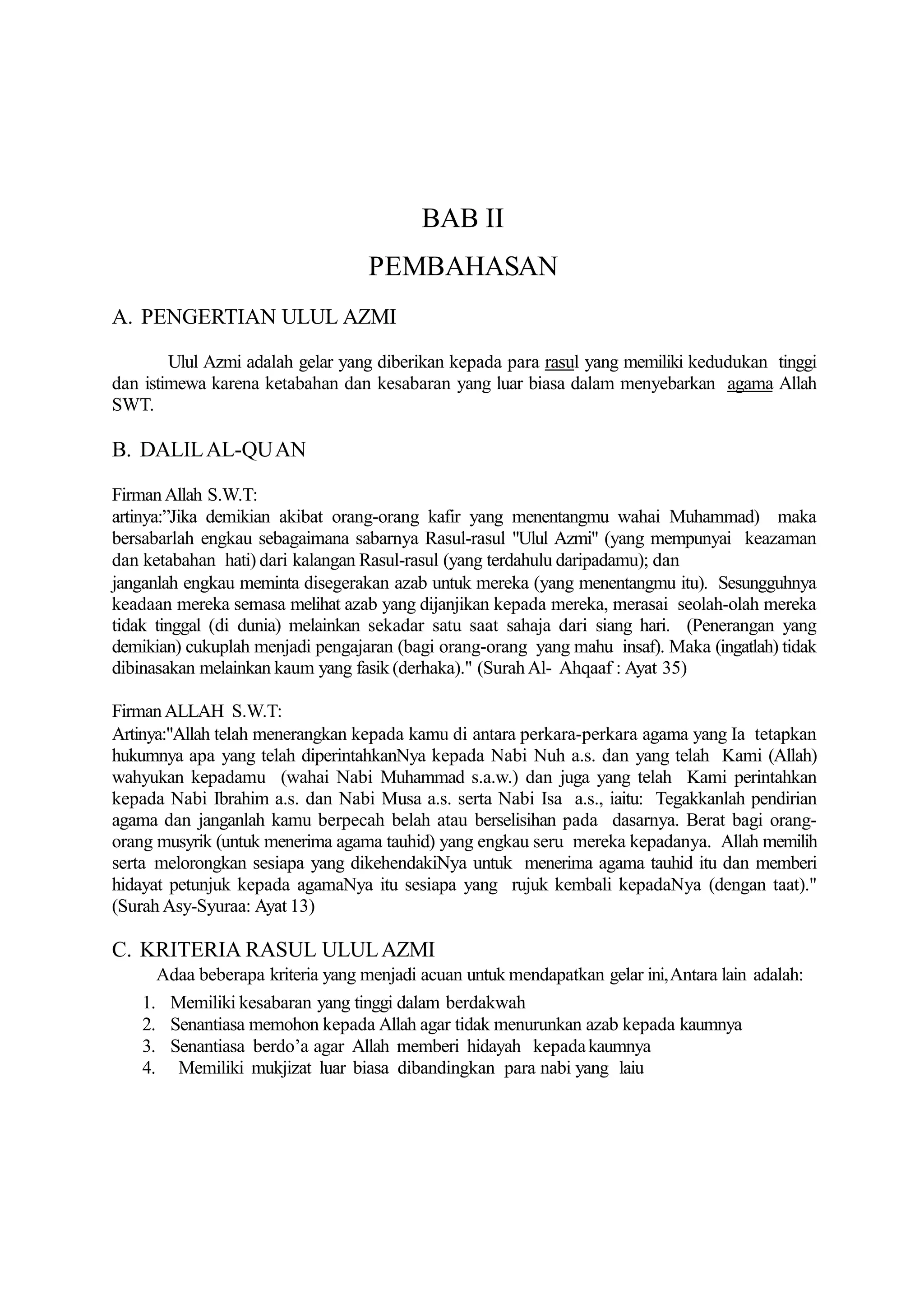 Kisah Teladan Rasul Ulul azmi | PPTX