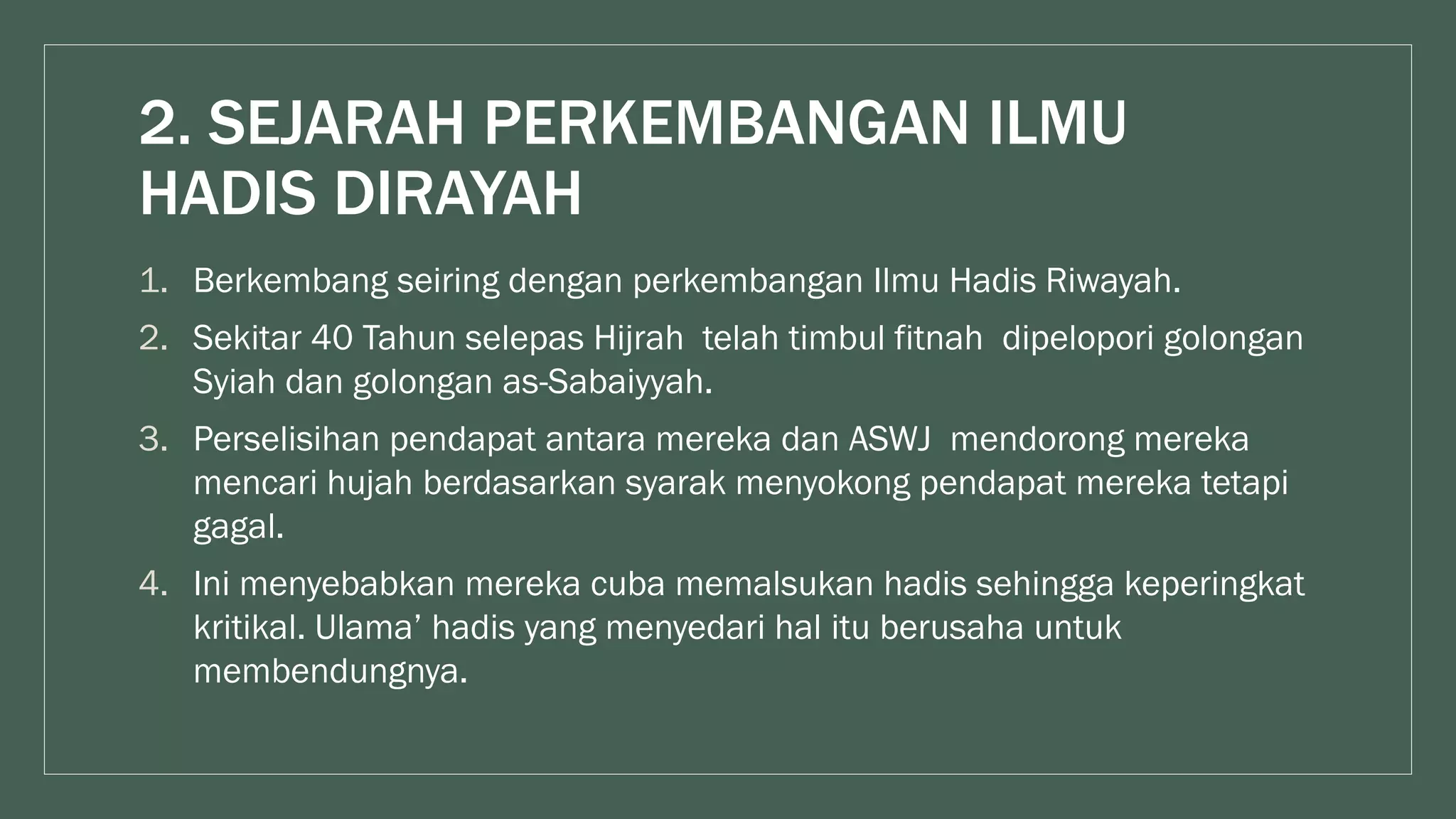 Ulum hadis - Pengenalan | PDF