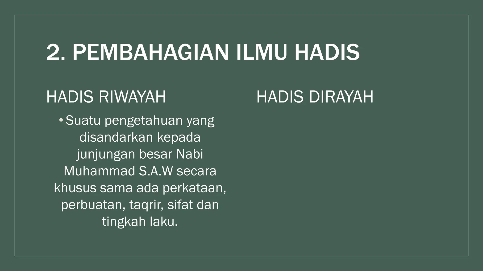 Ulum hadis - Pengenalan | PDF