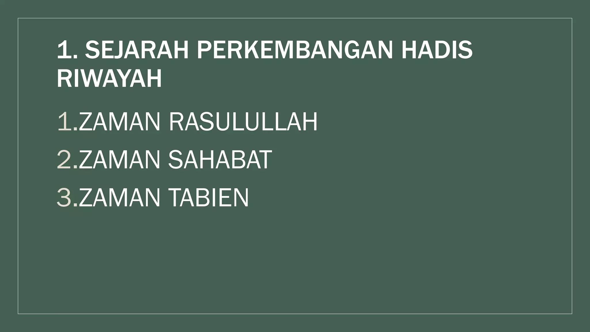 Ulum hadis - Pengenalan | PDF