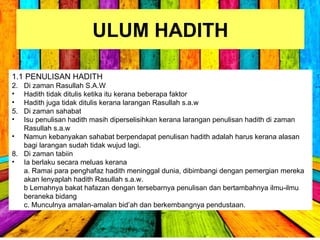 Ulumul al quran dan as-sunnah | PPT