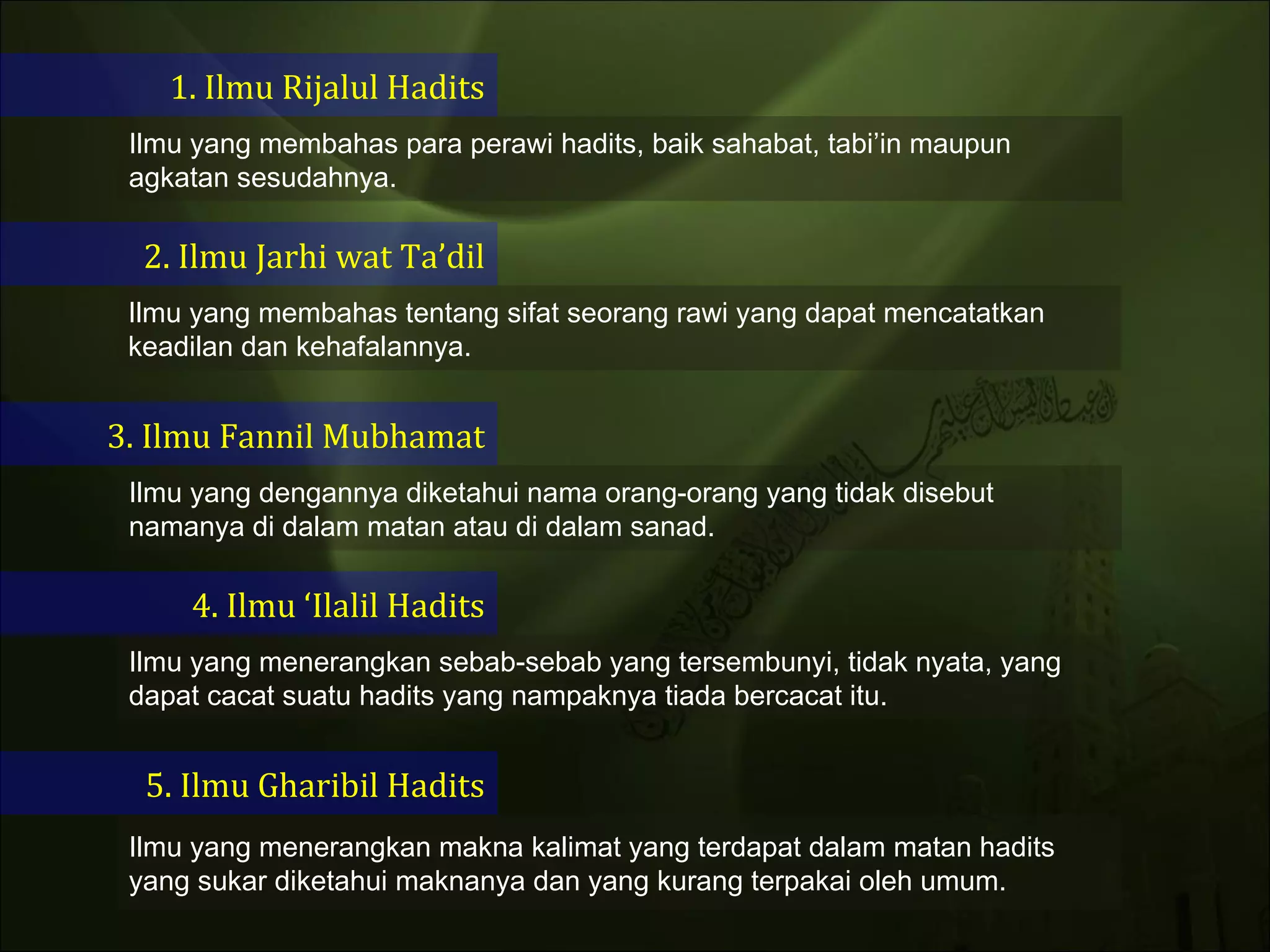 Ulumul hadits | PPT