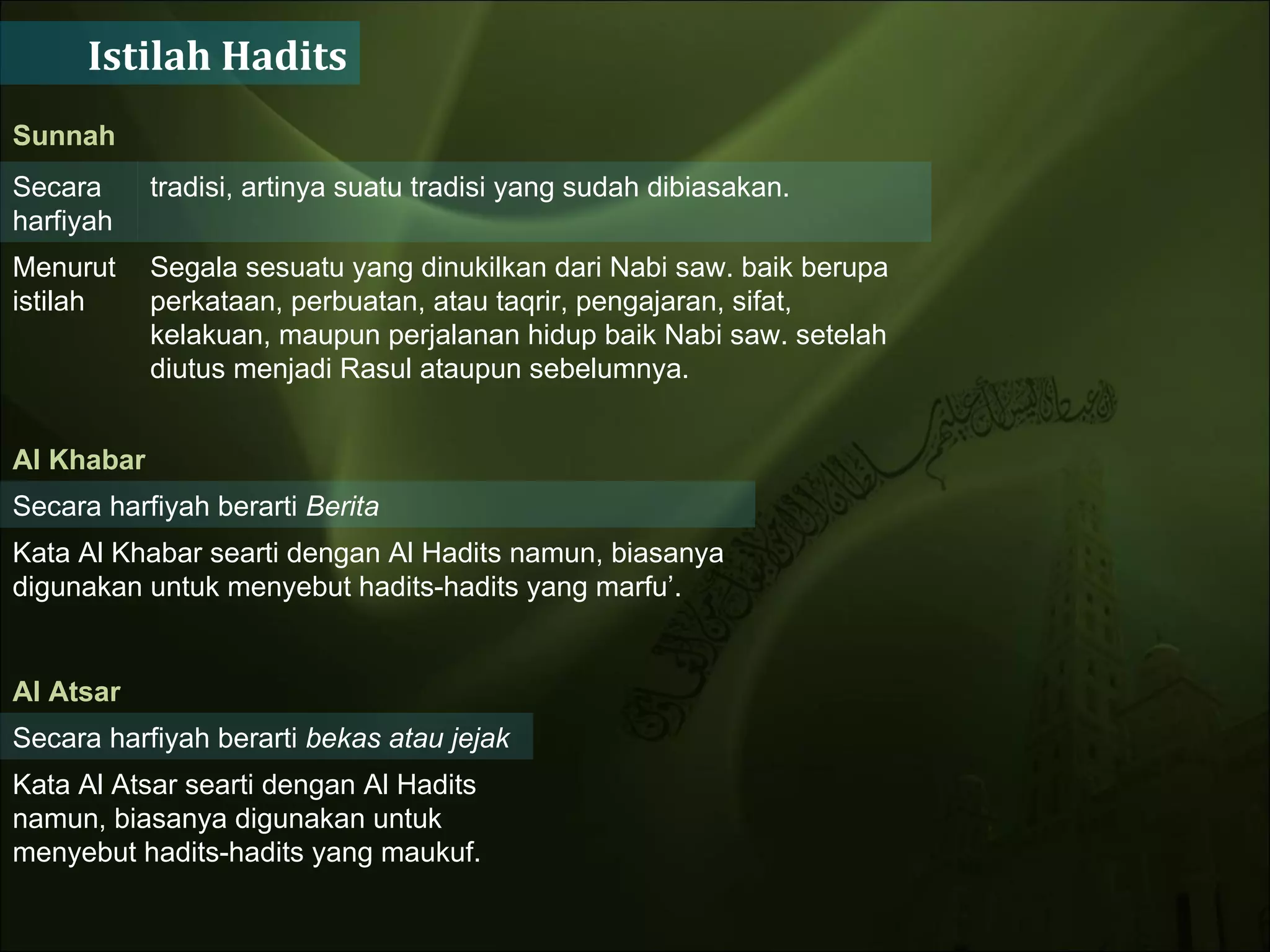 Ulumul hadits | PPT