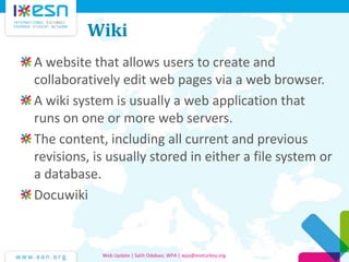 Ulusal web projeleri update spm2012 | PPTX
