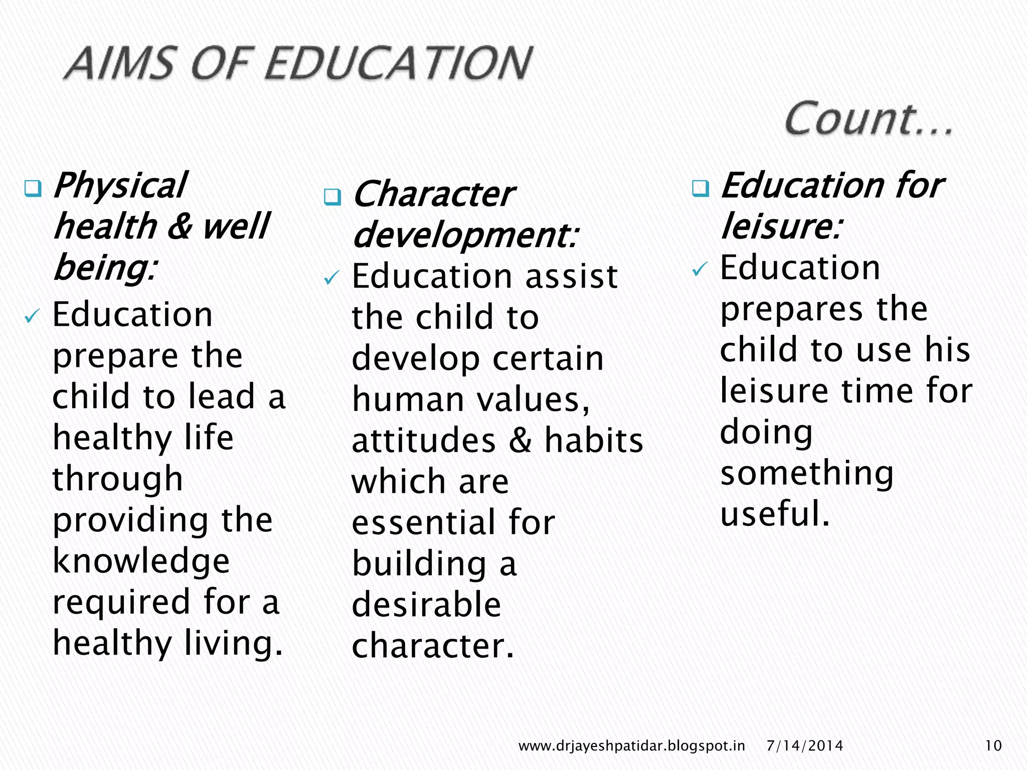 Principles of education and teaching learning process | PPSX