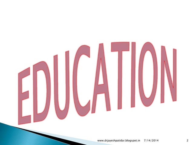 Principles of education and teaching learning process | PPSX