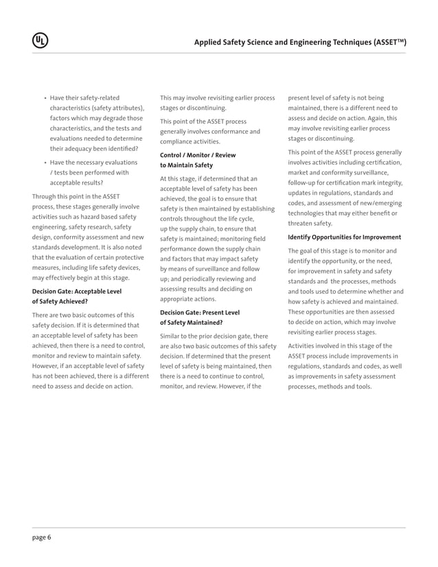 Applied Safety Science and Engineering Techniques (ASSET) | PDF