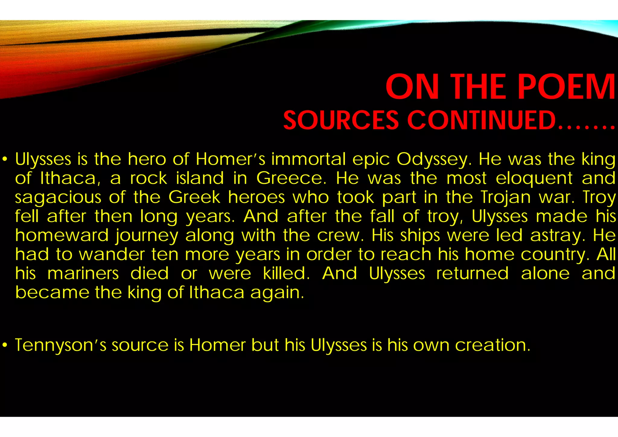 ULYSSES BY TENNYSON | PDF