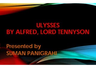 ULYSSES BY TENNYSON | PDF