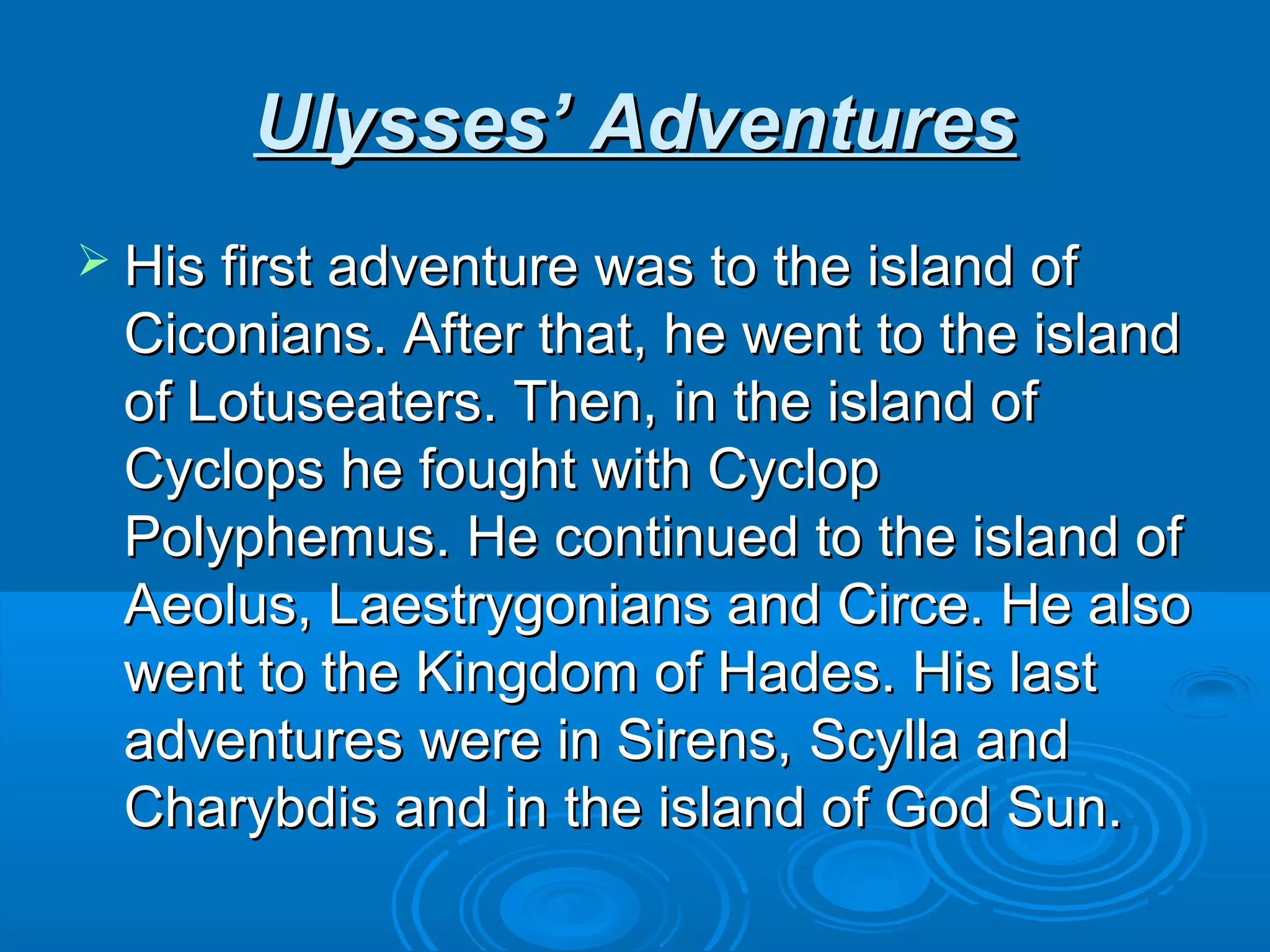 Ulysses odysseus | PPT