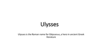 Ulysses 1 | PDF
