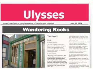 Ulysses presentation for ENG 4853 #GREAT BKS WSTRN WLD | PPT