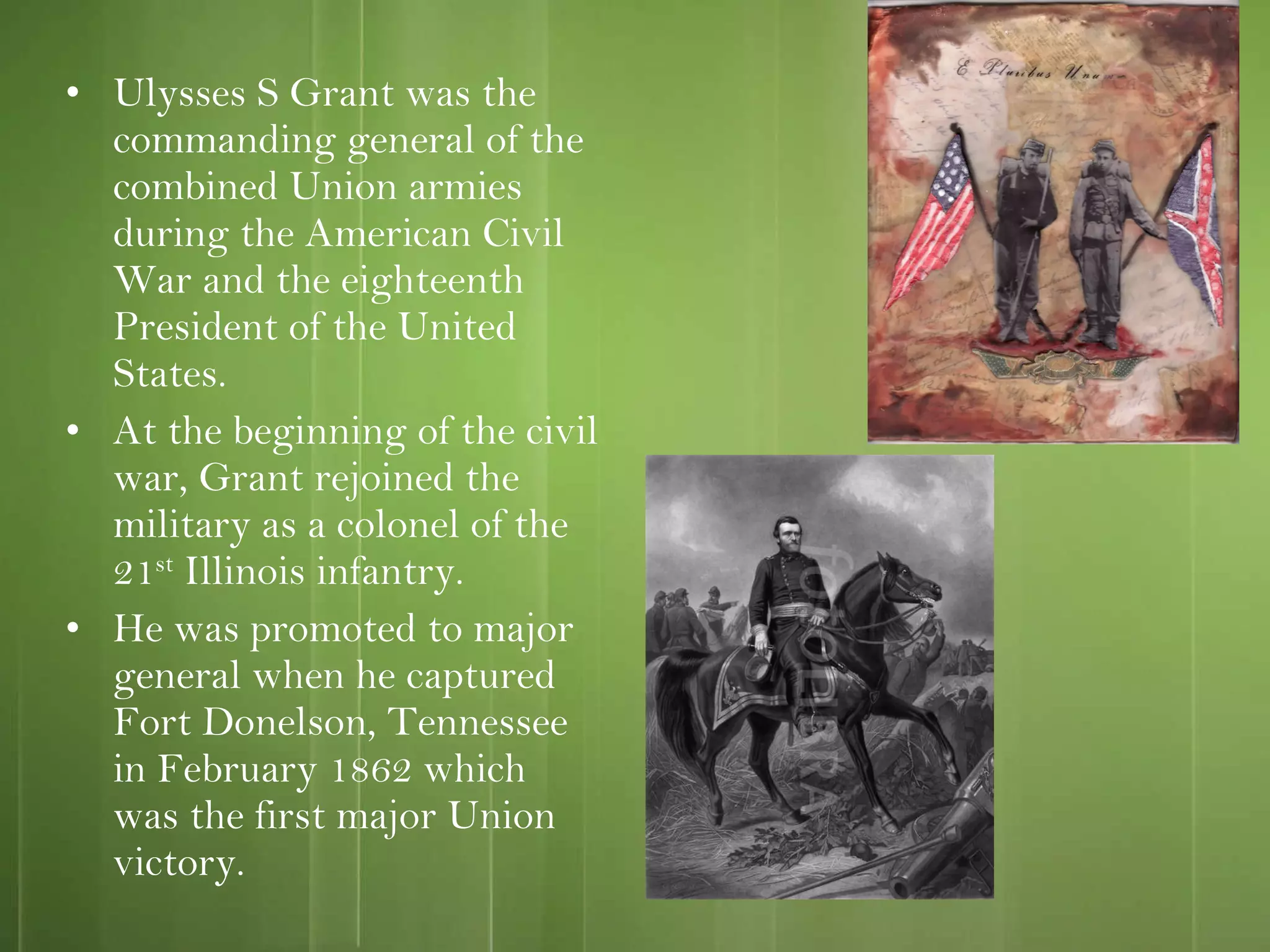 Ulysses s grant | PPT