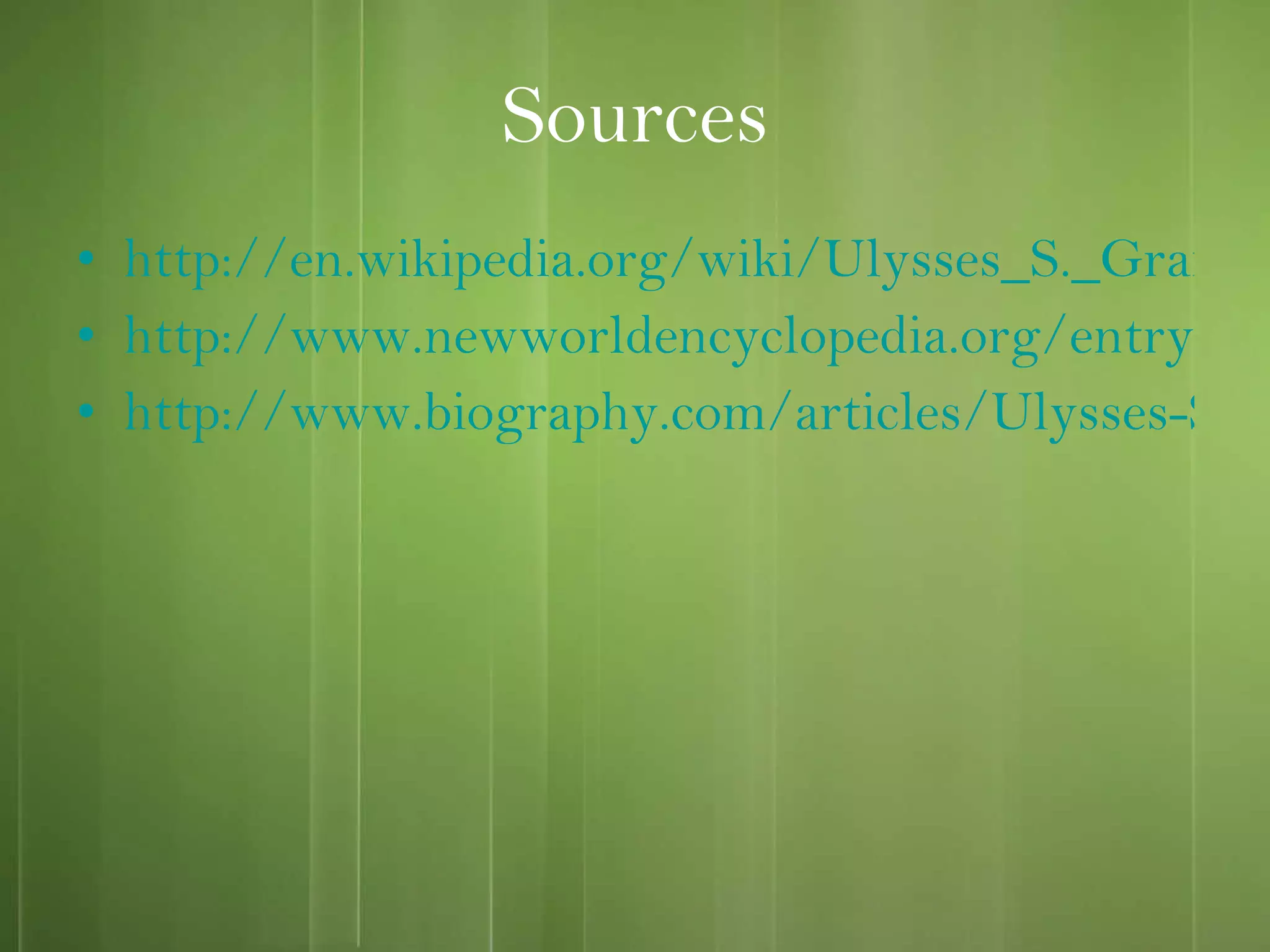 Ulysses s grant | PPT