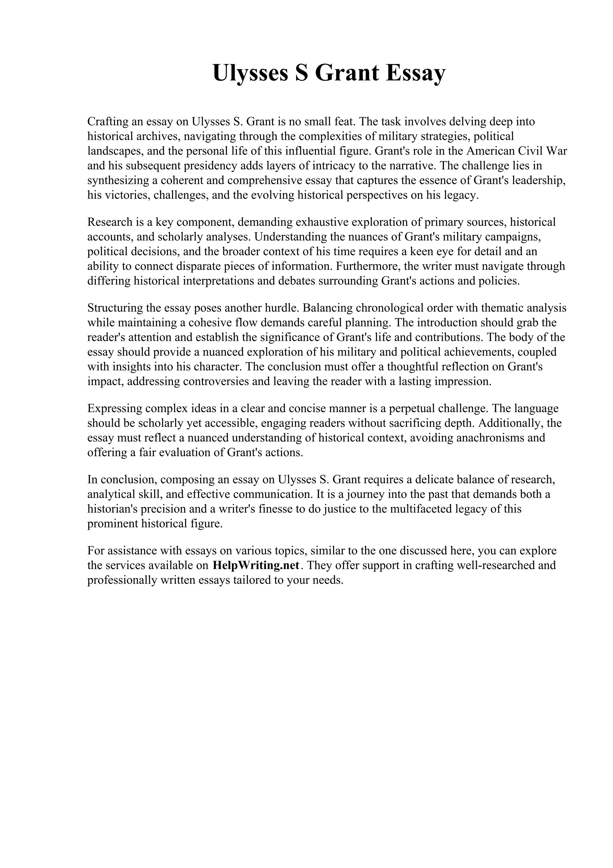 Ulysses S Grant Essay.pdf