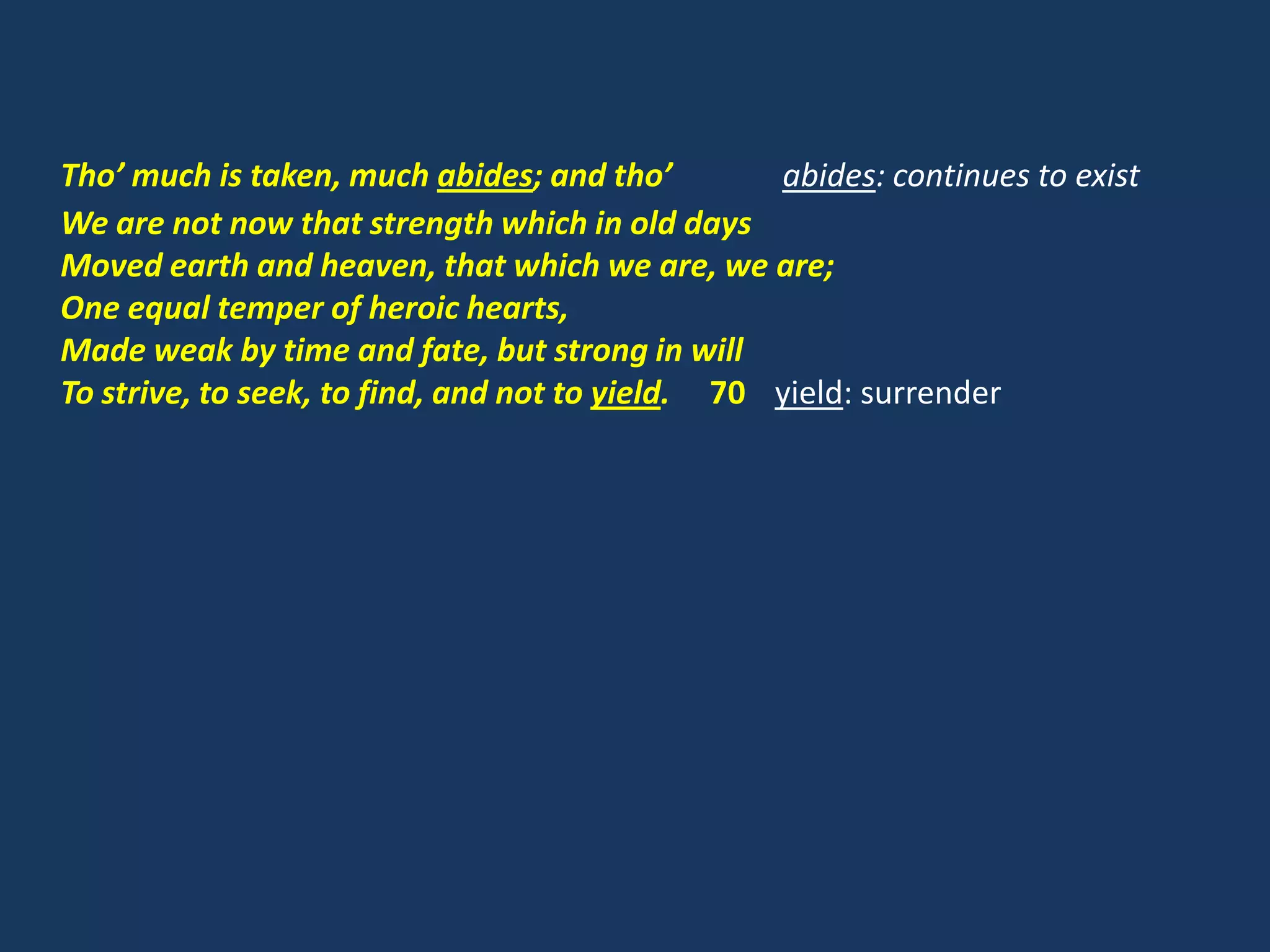 Ulysses by Alfred Tennyson | PPTX