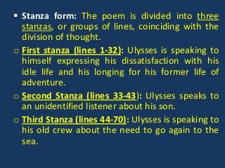 Ulysses by Alfred Tennyson | PPTX