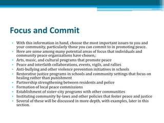 Peace and Sustainability • Understanding Peace and Conflict | PPT