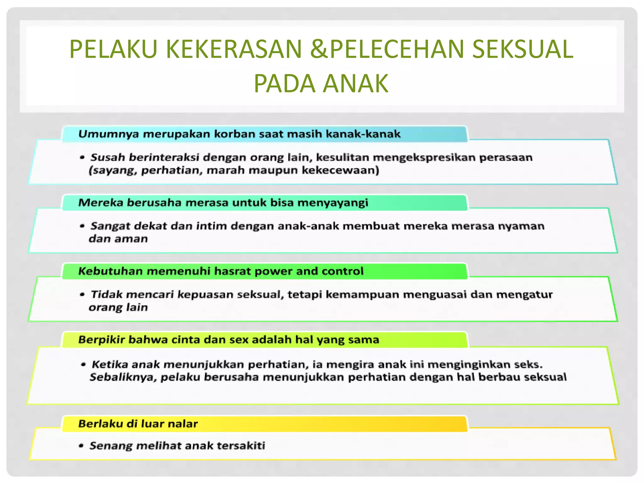 Kekerasan & pelecehan, penyimpagan seksual pada anak | PPTX