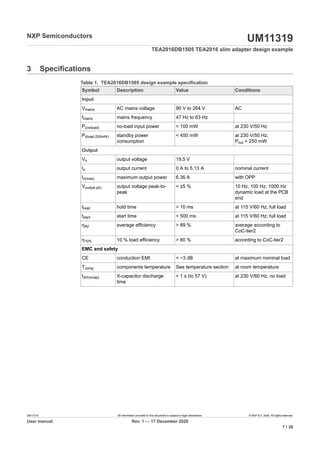TEA2016DB1505 TEA2016 slim adapter design example | PDF