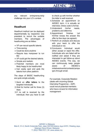 AIESEC_Ultimate Strategies | PDF