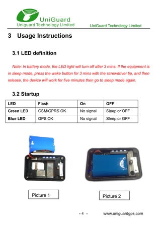 Um660 Hidden Magnetic GPS Tracker For Car user manual | PDF