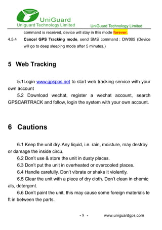 Um660 Hidden Magnetic GPS Tracker For Car user manual | PDF