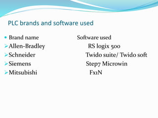 PRESENTATION ON PLC AND SCADA | PPTX