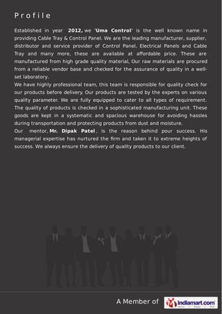 Uma control | PDF | Manufacturing Industry | Industries