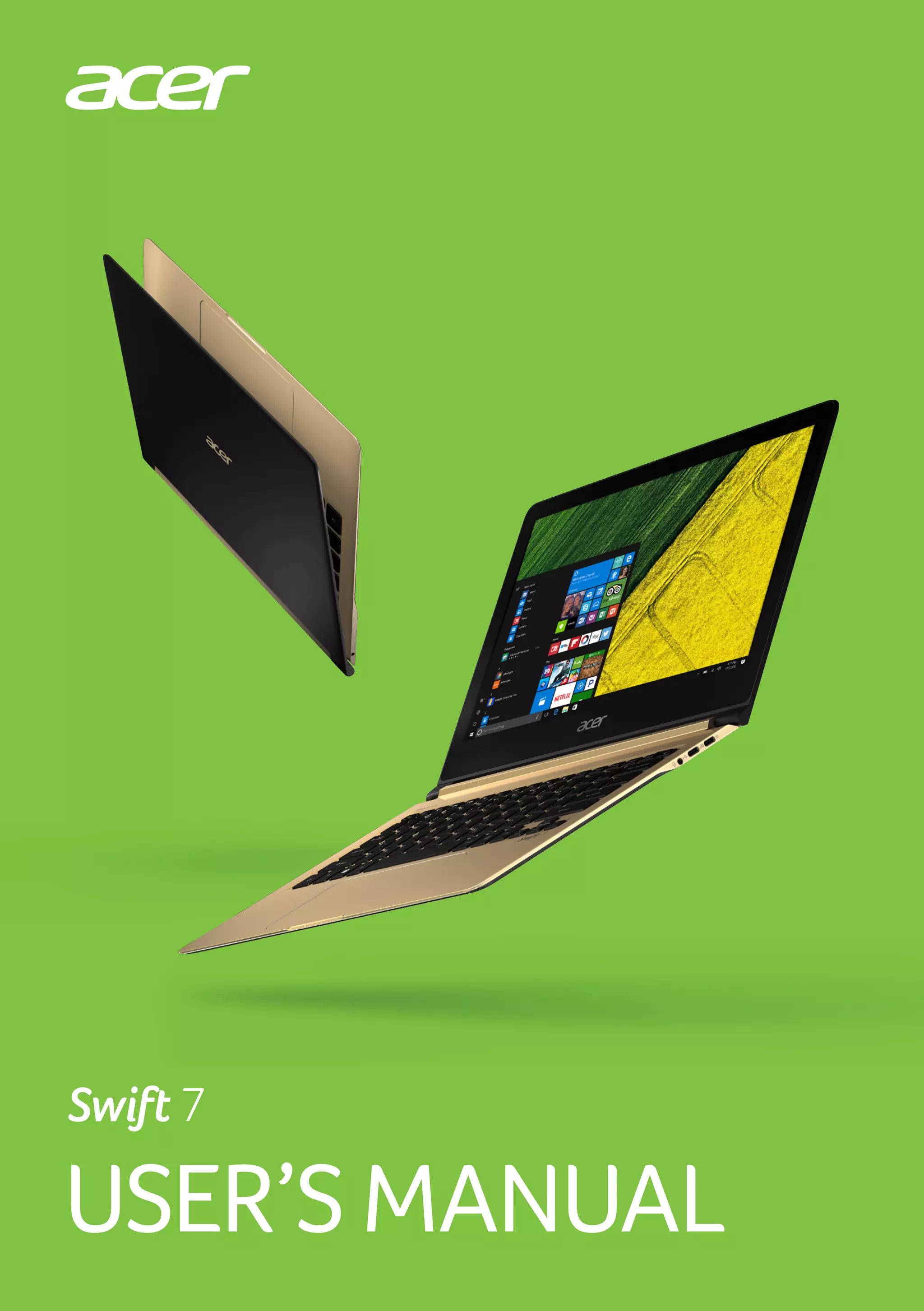 Acer Swift 7 SF713-51-M90J Manual / User Guide | PDF