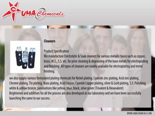 Electroplating Rectifiers, Metal Finishing Chemicals | PPTX