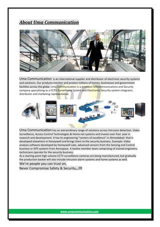 Uma communication | PDF | Cameras and Camcorders | Consumer Electronics