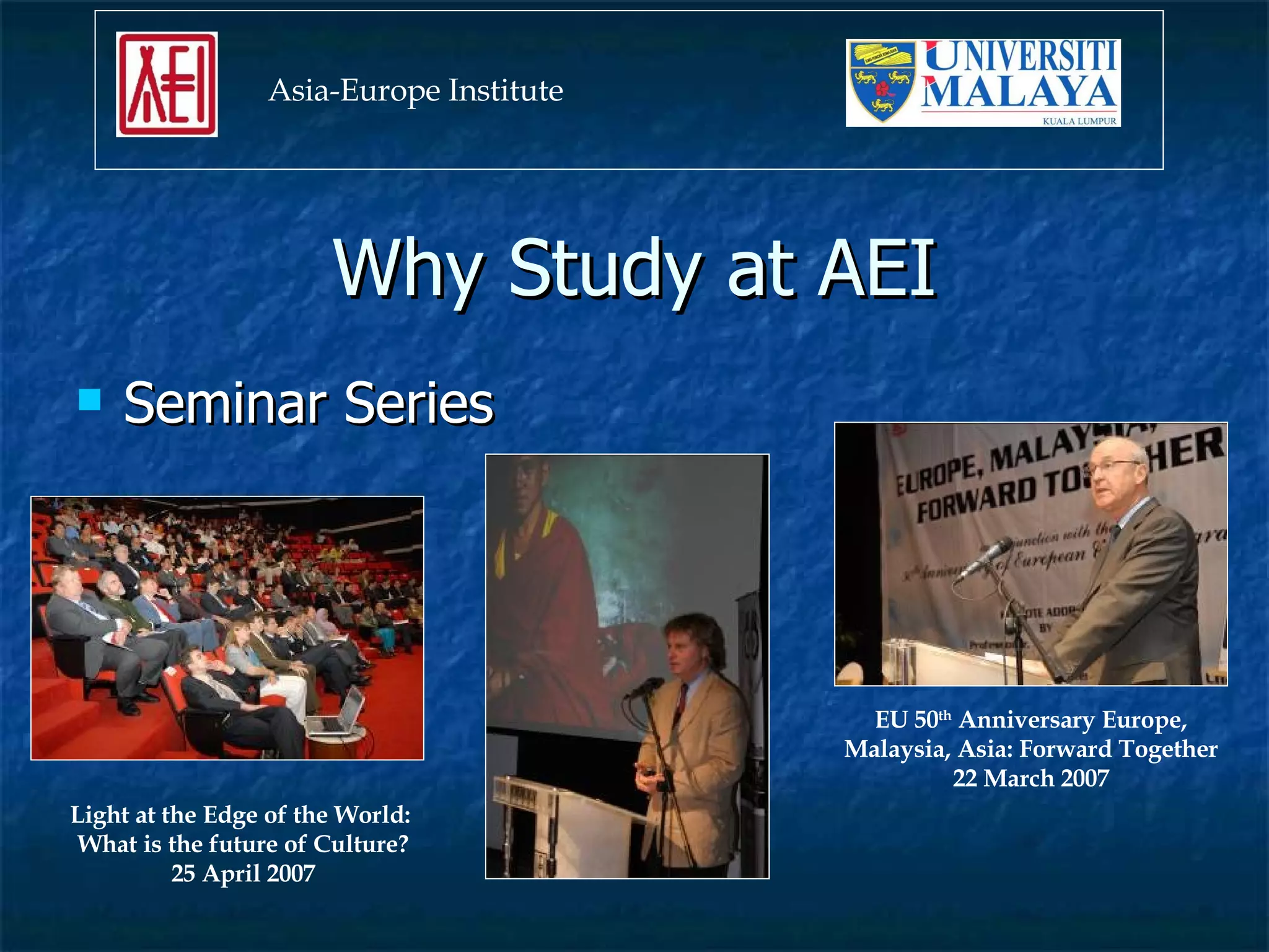 University Malaya, Asia-Europe Institute | PPT | Professional School ...