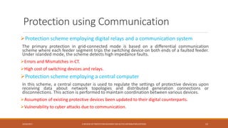 A Review of Protection Schemes for Active Distribution Systems | PPTX