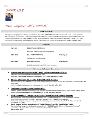 Umair Naz cv | PDF