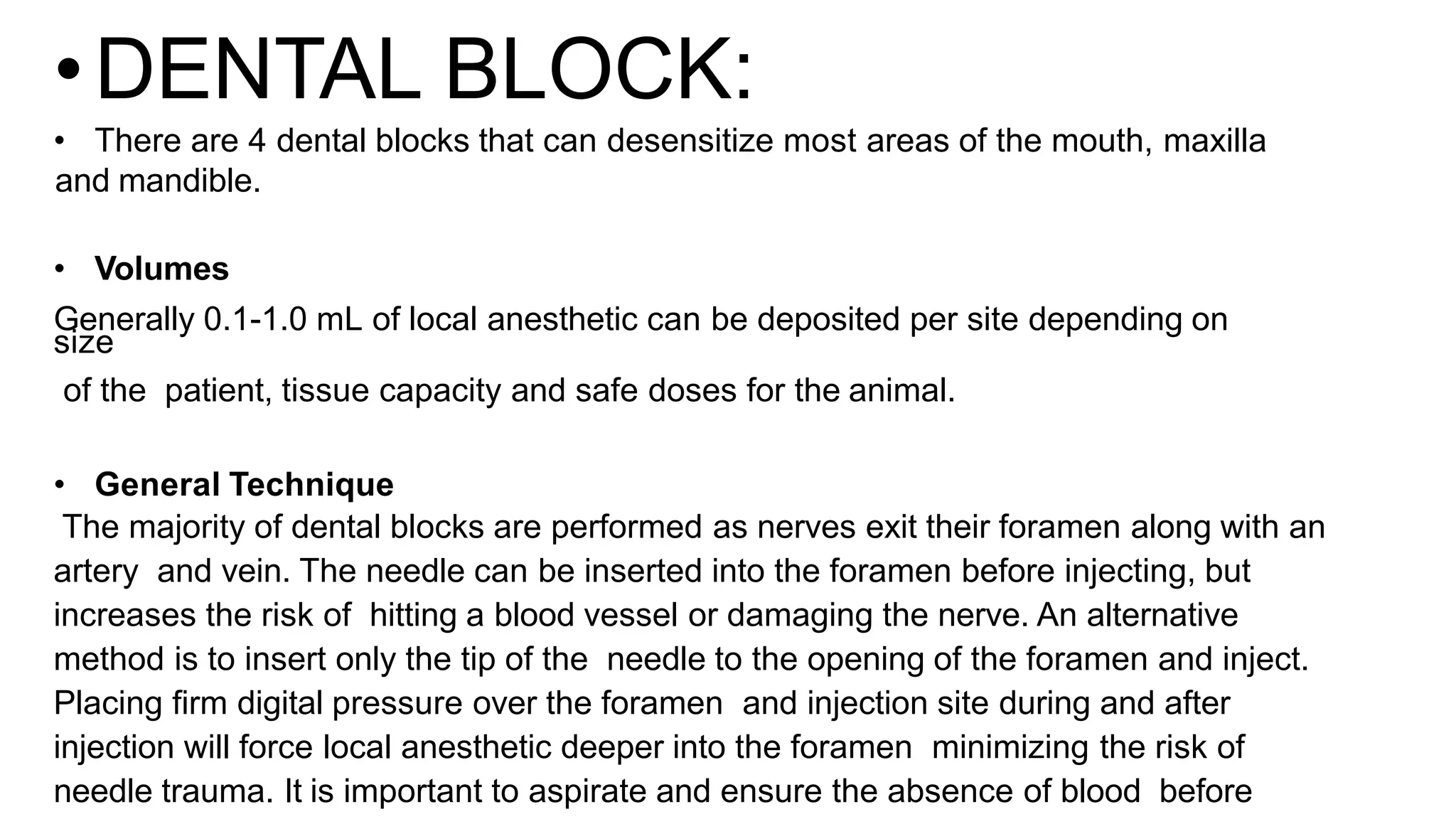 HEAD REGION NERVE BLOCK IN CAT & DOGS | PPTX