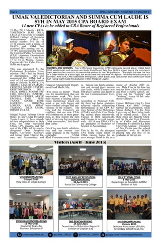 University of Makati Newsletter (Issue No.3 Volume 2) | PDF