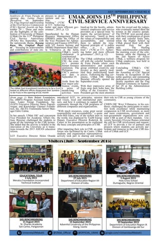 University of Makati News Bulletin (Issue No. 4) | PDF | Professional ...