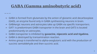 Gaba glutamate glycine as a neurotransmitters | PPTX