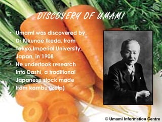 Umami- the 5th taste | PPT | Chemistry | Science