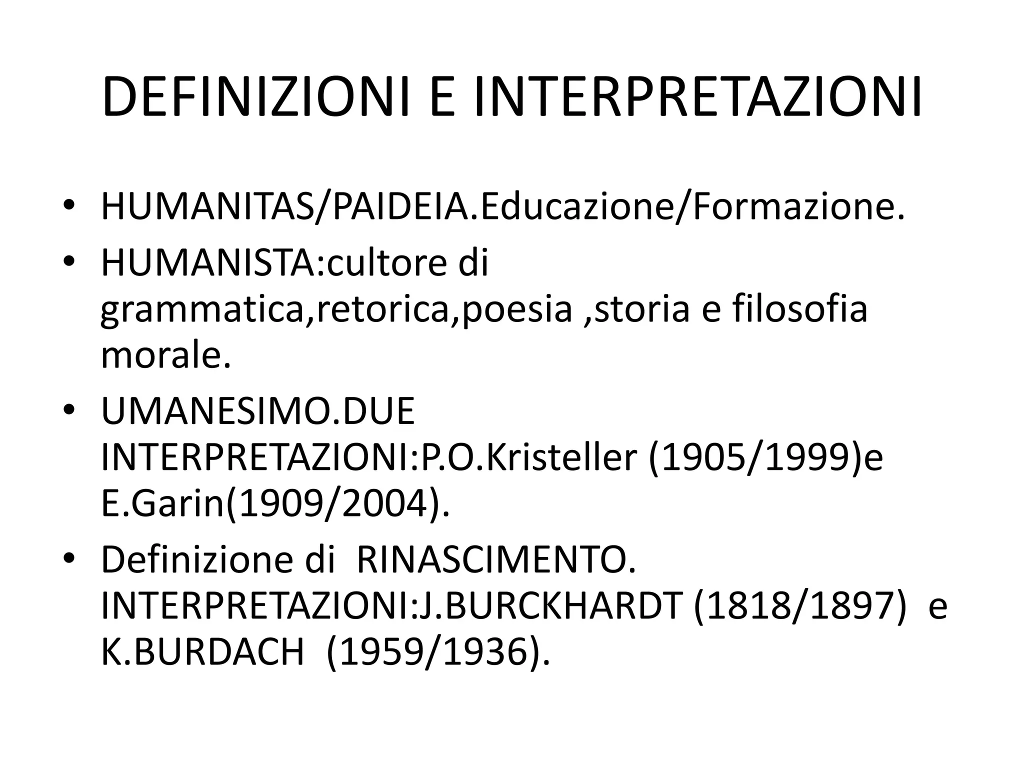 Umanesimo e rinascimento | PPTX