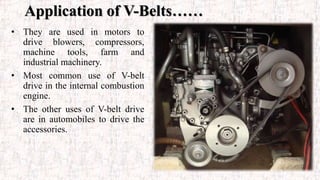 “V - Belts” - Design of Machine Element | PPTX