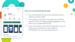 UMANG App - EPFO | PPTX
