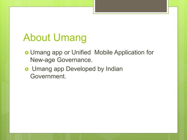 how to use Umang app | PPTX