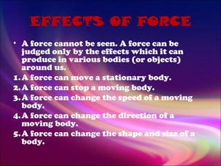 force and laws of motion | PPT