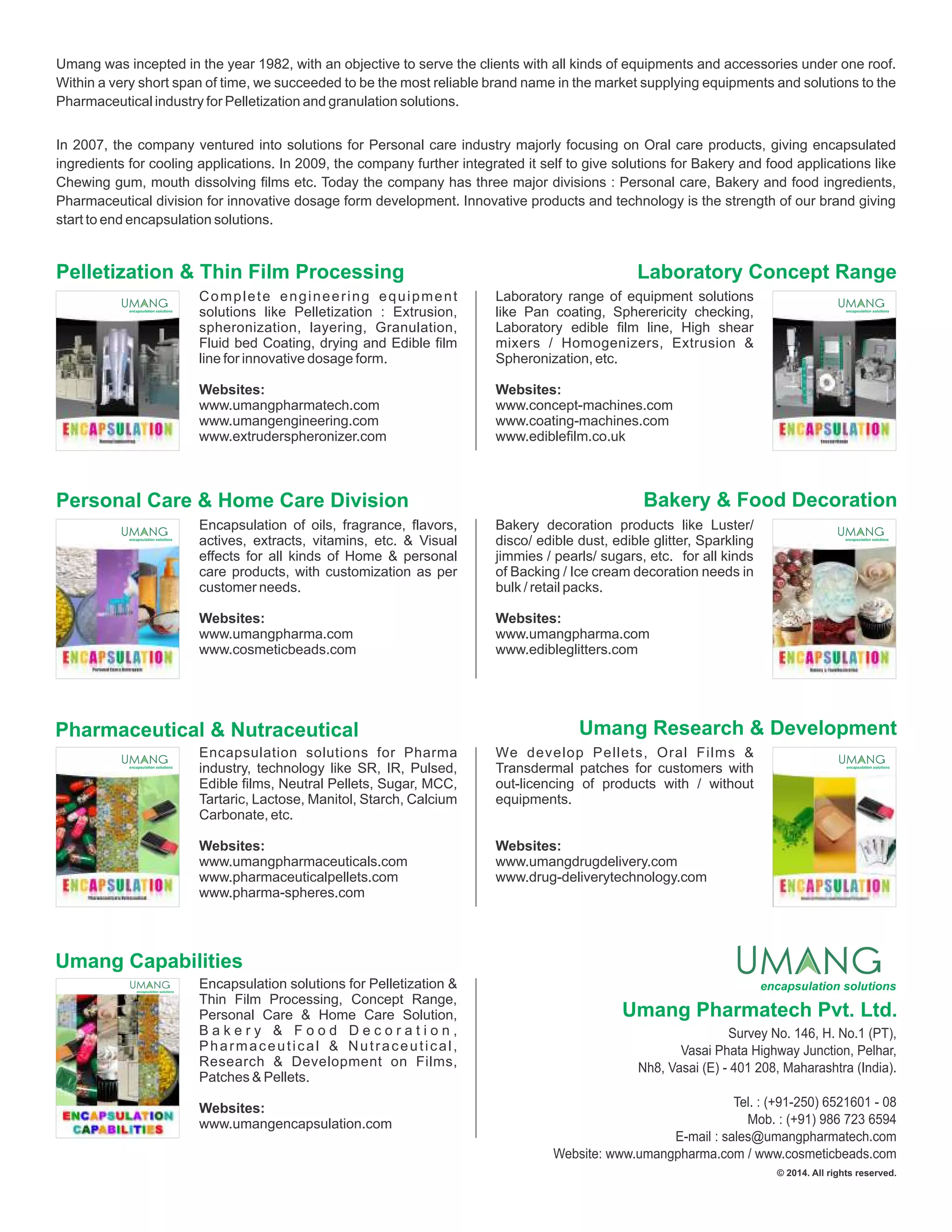 Umang pharmaceuticals 2014 catalogue | PDF