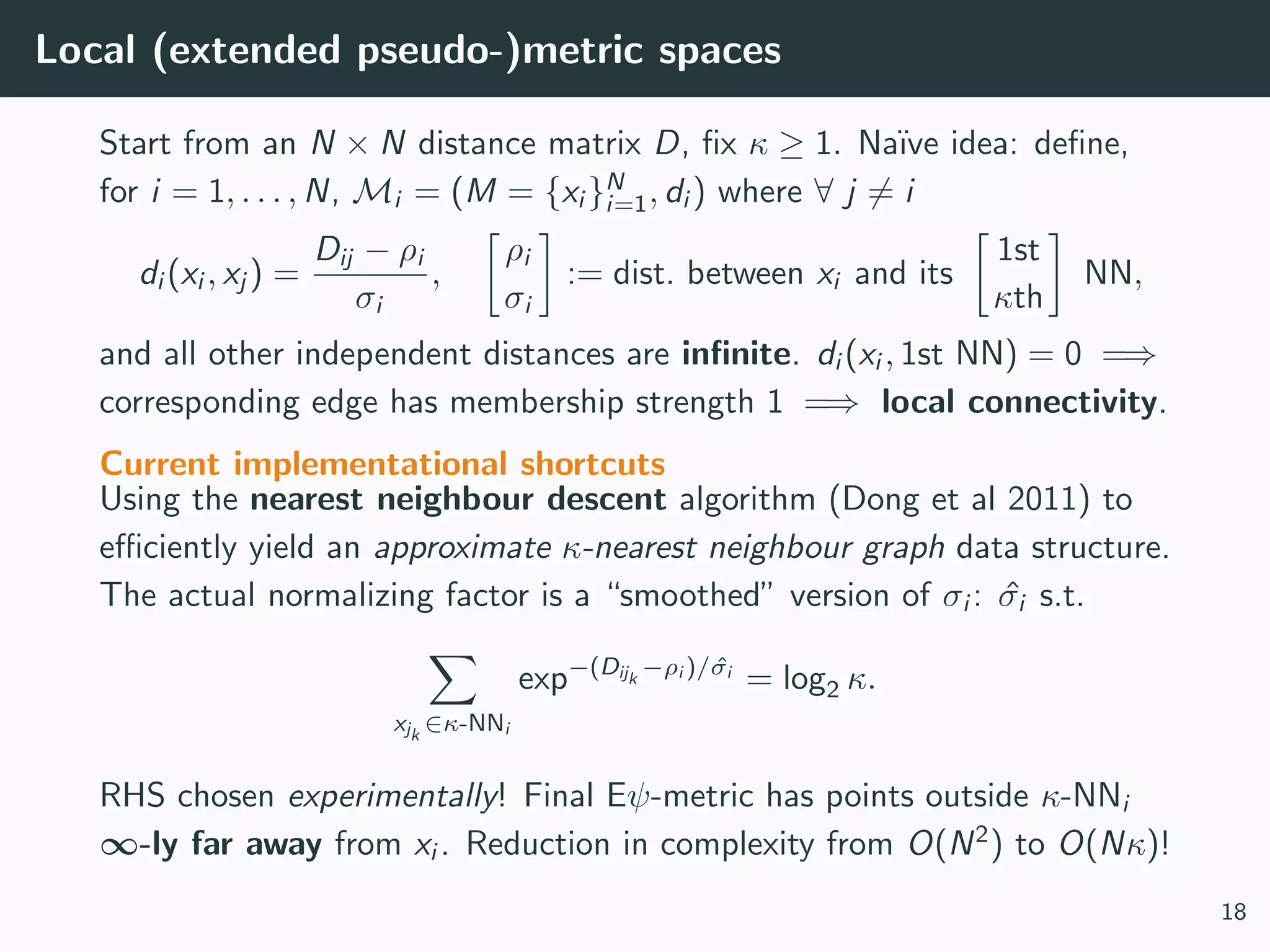 UMAP - Mathematics and implementational details | PDF